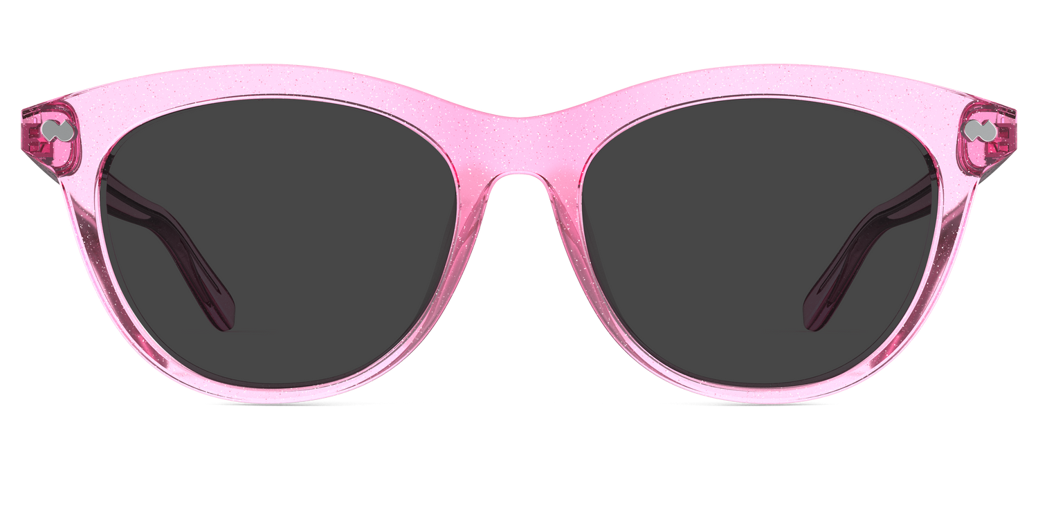The Brook - Pink Glitter Clear Sun – Pair Eyewear