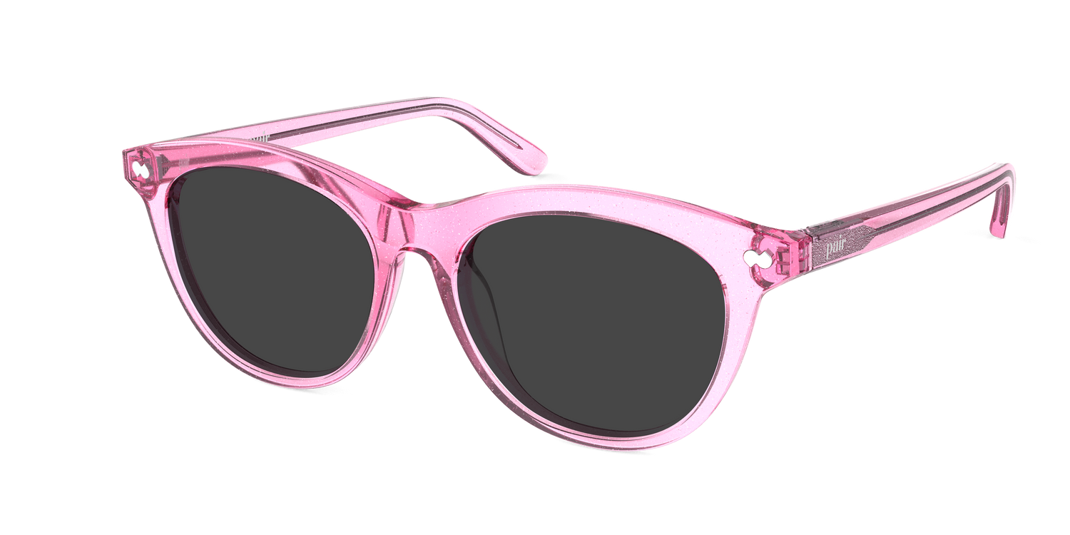 The Brook - Pink Glitter Clear Sun – Pair Eyewear