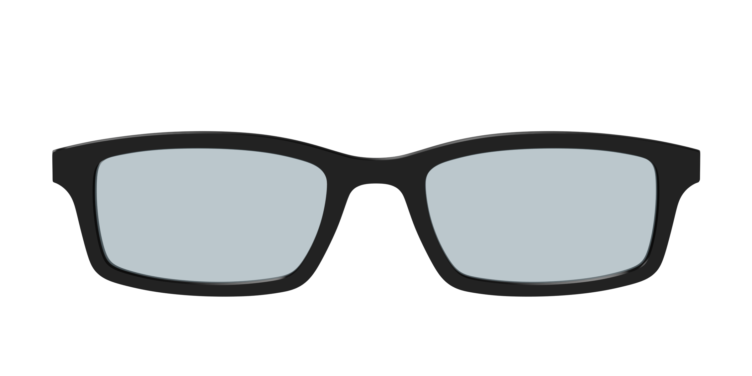 The Black With Slate Blue Lens – Pair Eyewear
