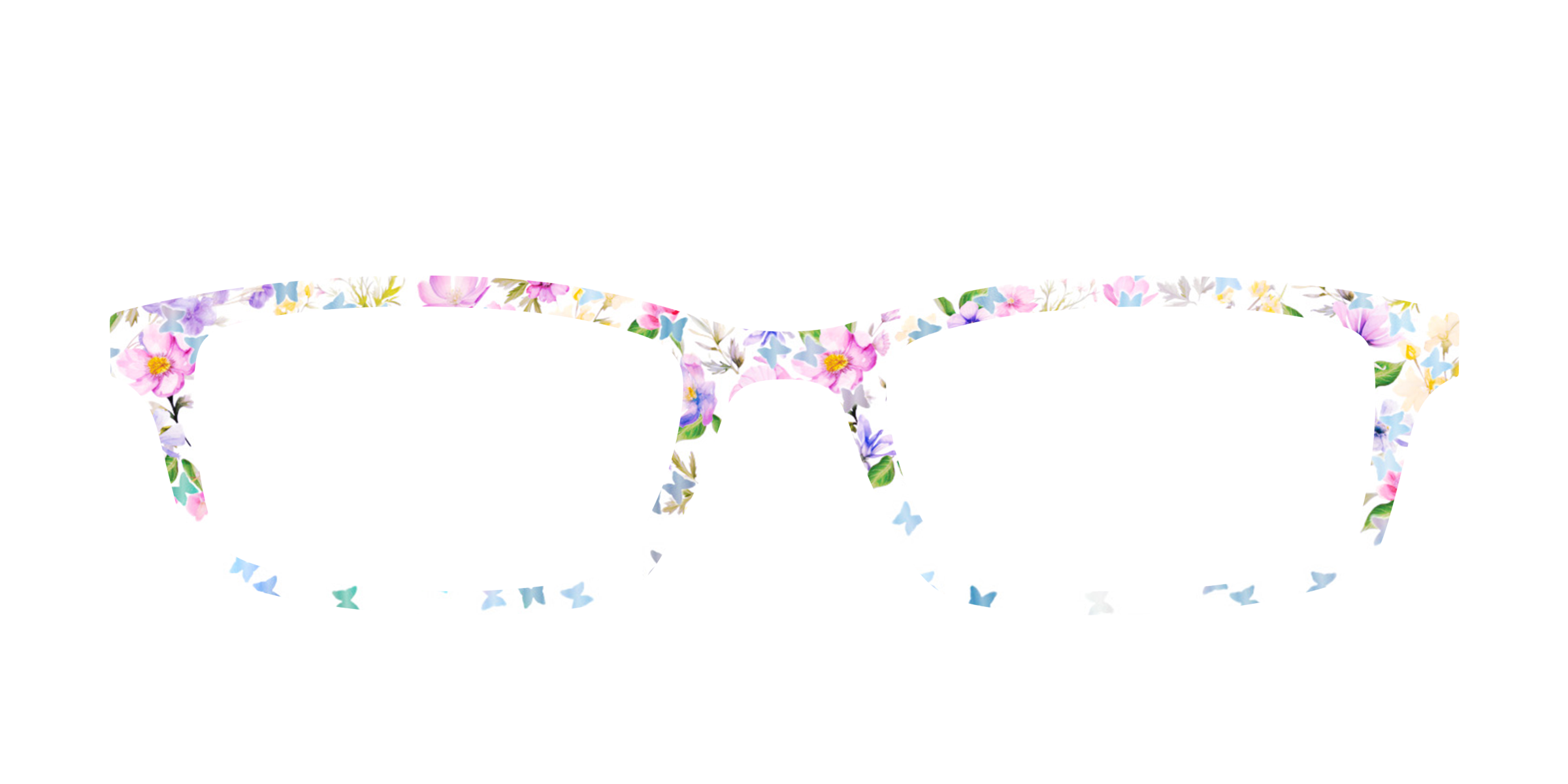 The Delicate Flower Crown with Butterfly Glitter – Pair Eyewear