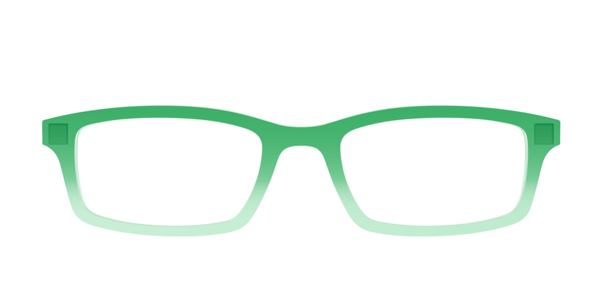 The Fern to Mint Gradient Crystal – Pair Eyewear