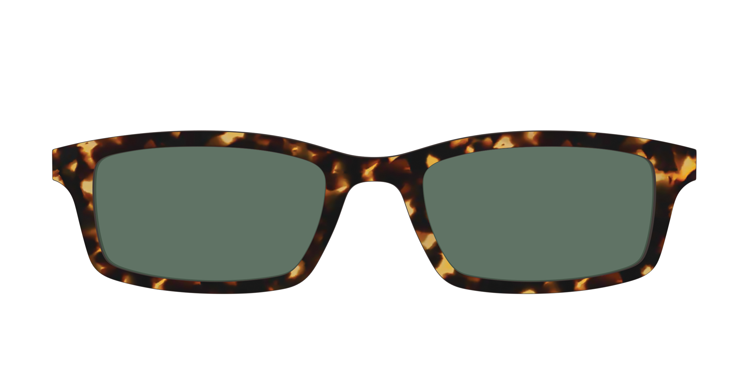 The Non-Polarized Green Tortoise Sun Top – Pair Eyewear