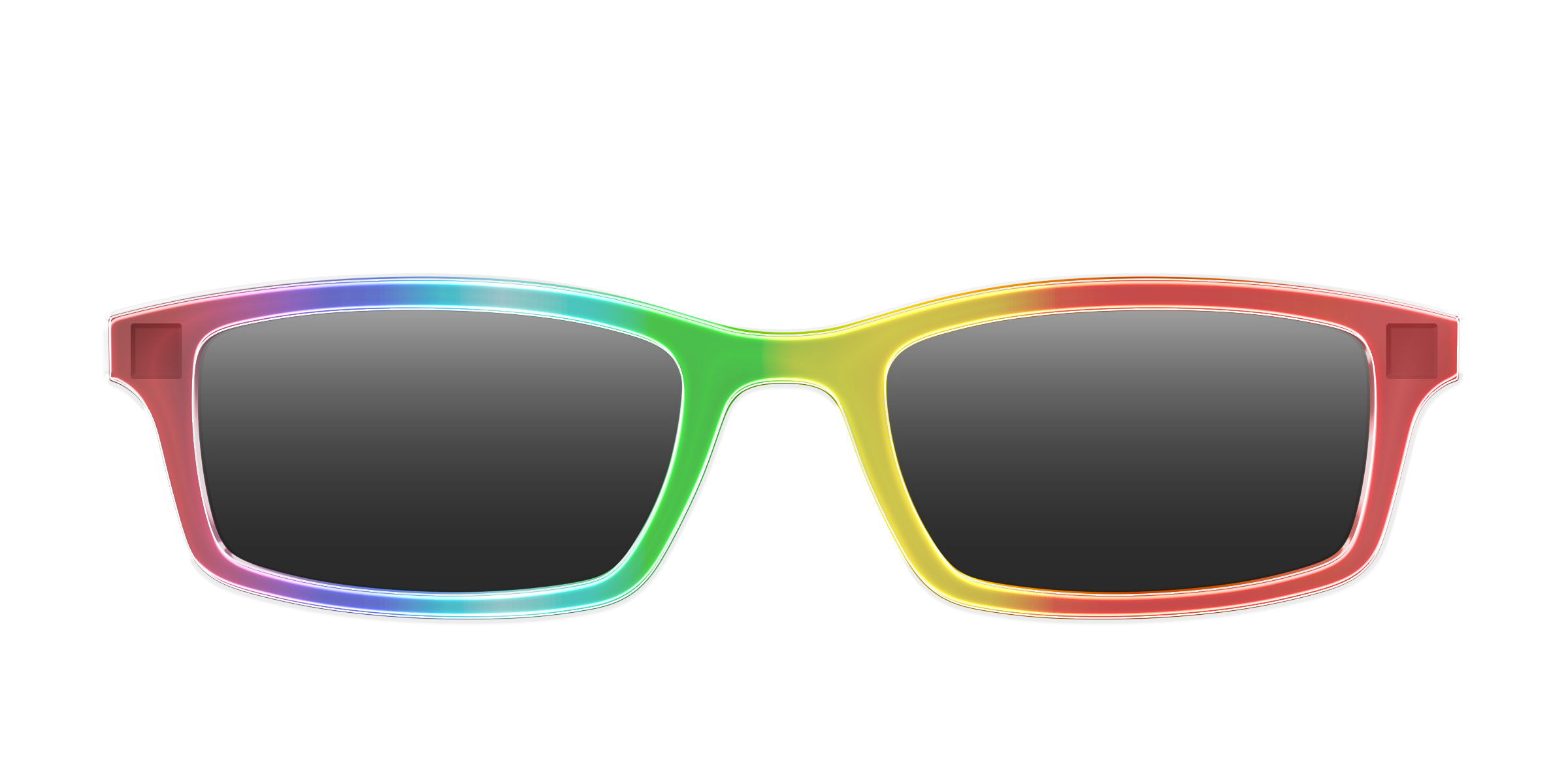 The Polarized Rainbow Gradient Sun Top – Pair Eyewear