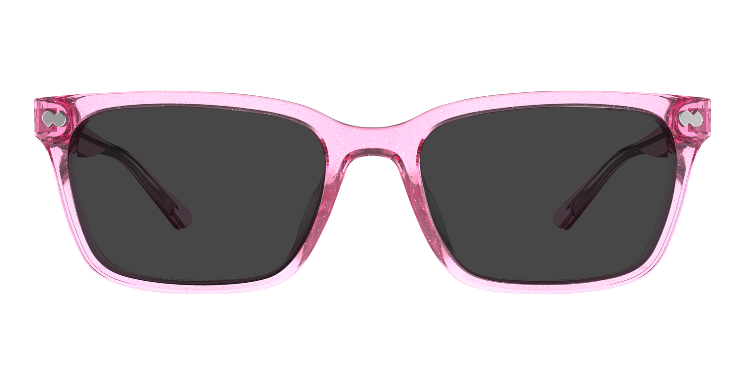 The Larkin - Pink Glitter Clear Sun – Pair Eyewear