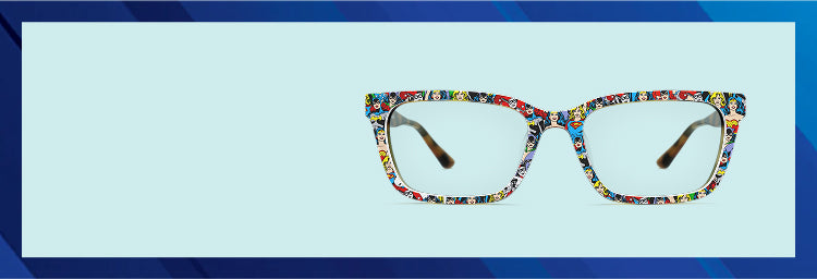 DC Superhero Eyeglasses: Magnetic Snap On Top Frames – Pair Eyewear