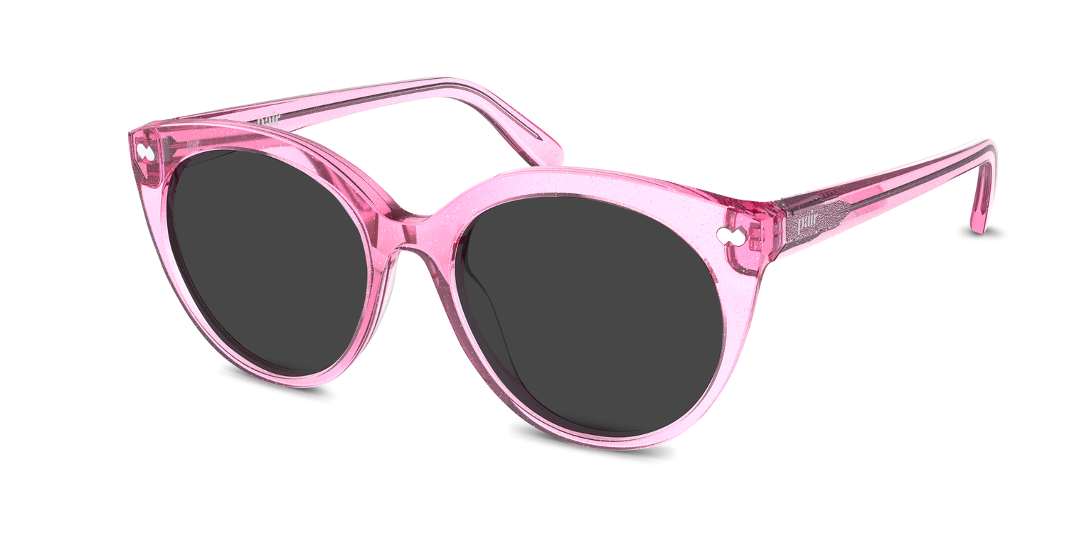 The Zuri - Pink Glitter Clear Sun – Pair Eyewear