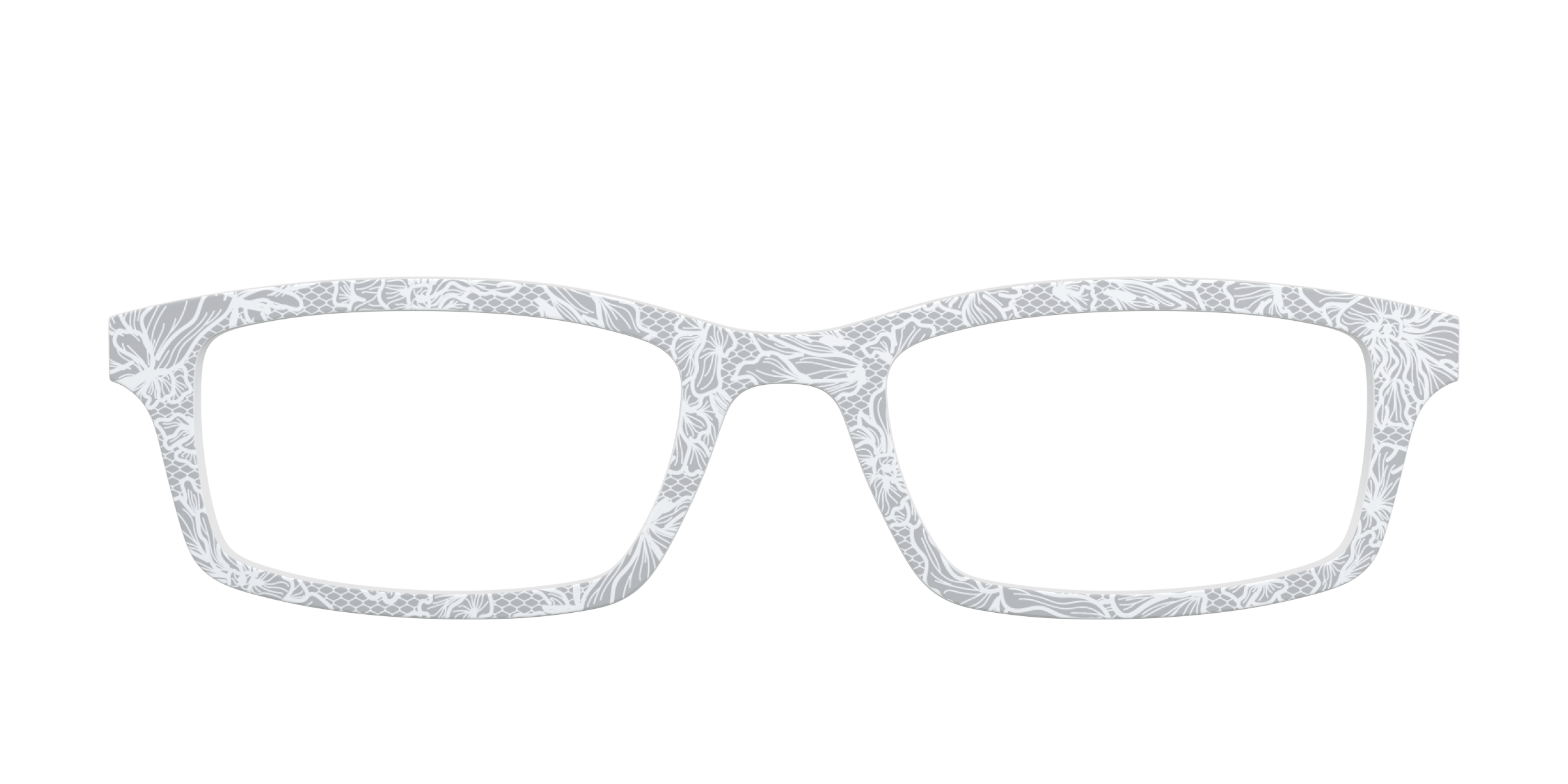 The Pale Gray Floral Lace – Pair Eyewear